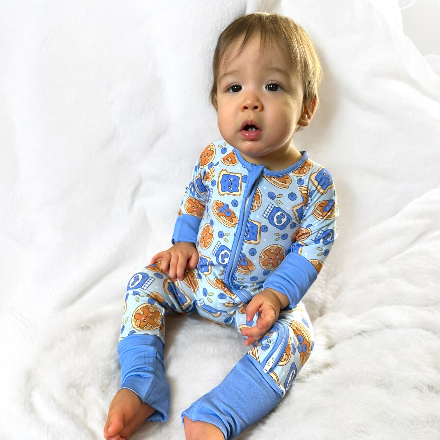 Blueberry Jam Bamboo Zipper Sleeper for Ultimate Comfort